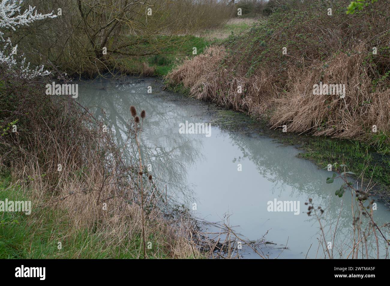 Slough, Berkshire, UK. 18th March, 2024. Thames Water are discharging ...