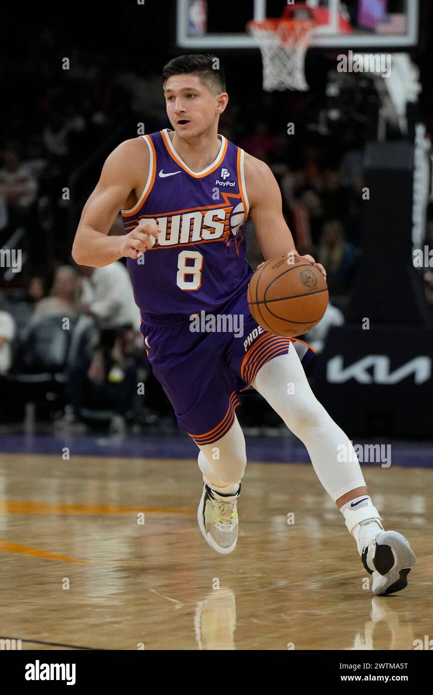 Phoenix Suns guard Grayson Allen (8) during the first half of an NBA ...