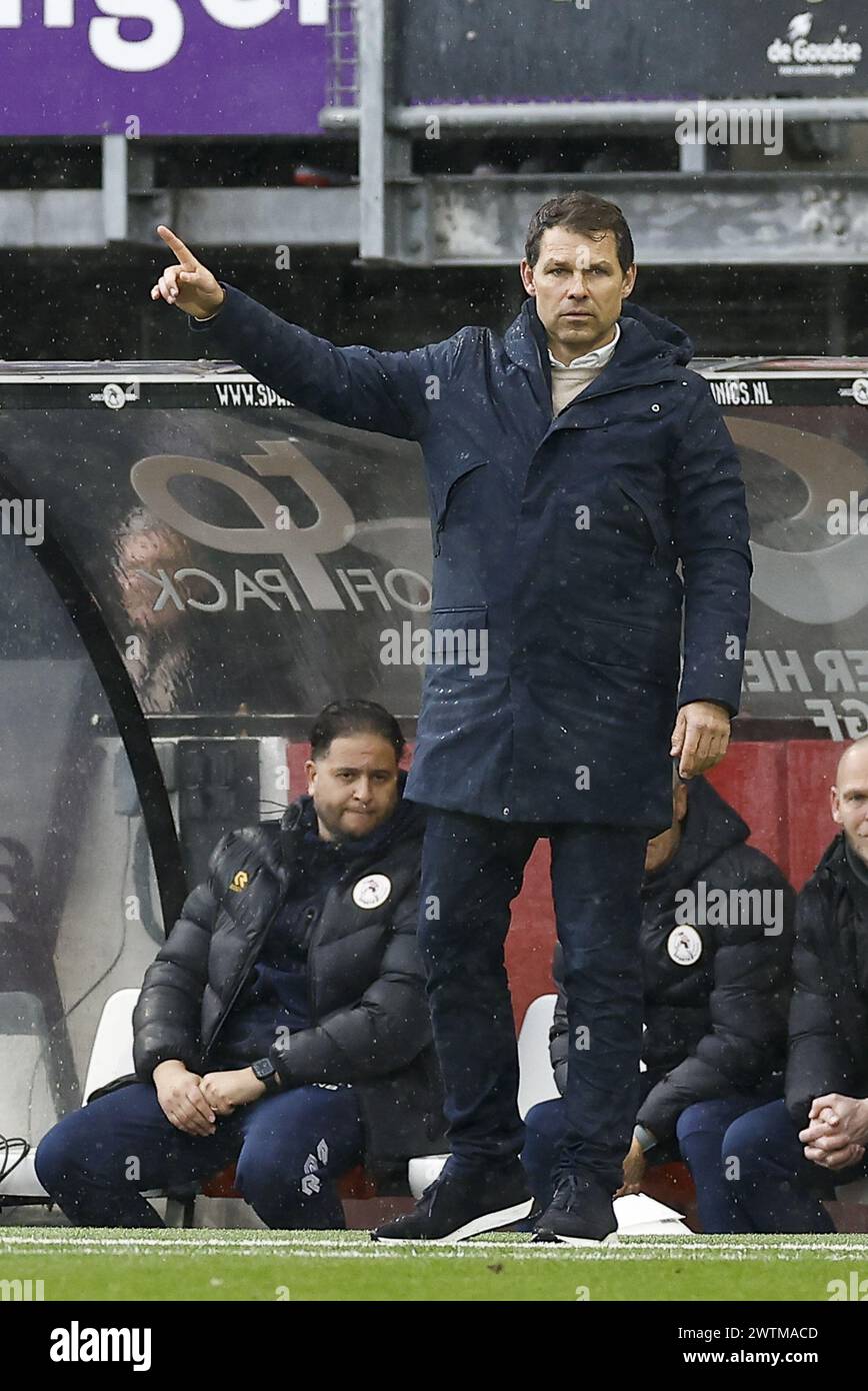 ROTTERDAM - 17-03-2024. Het Kasteel. Eredivisie voetbal, season 2023 ...