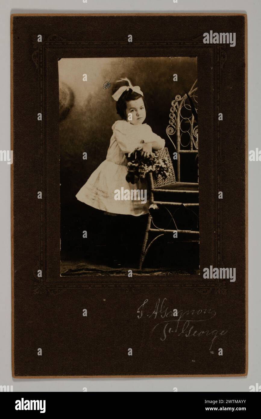 Gelatin silver print - Anna Rodrigue, Saint-Georges, Quebec, 1885-1910 ...