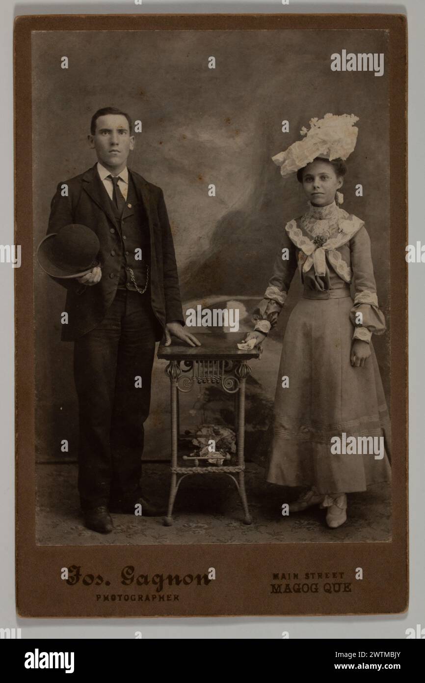 Gelatin silver print - Henri Charland and Rosalda Forand, Magog, Quebec ...