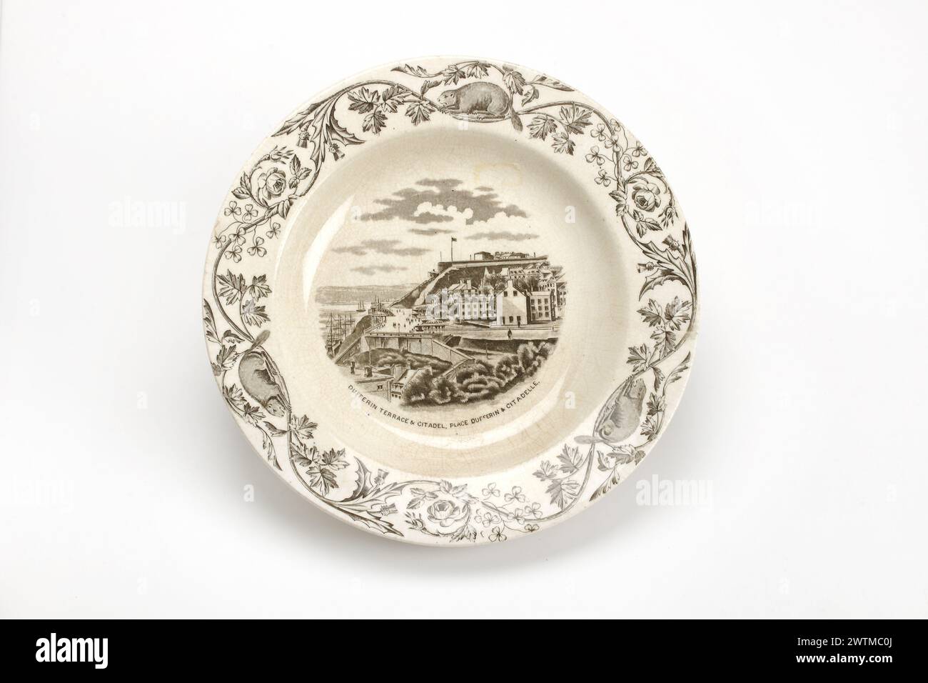 Soup plate - Dufferin Terrace & Citadel. Place Dufferin & Citadelle. D ...