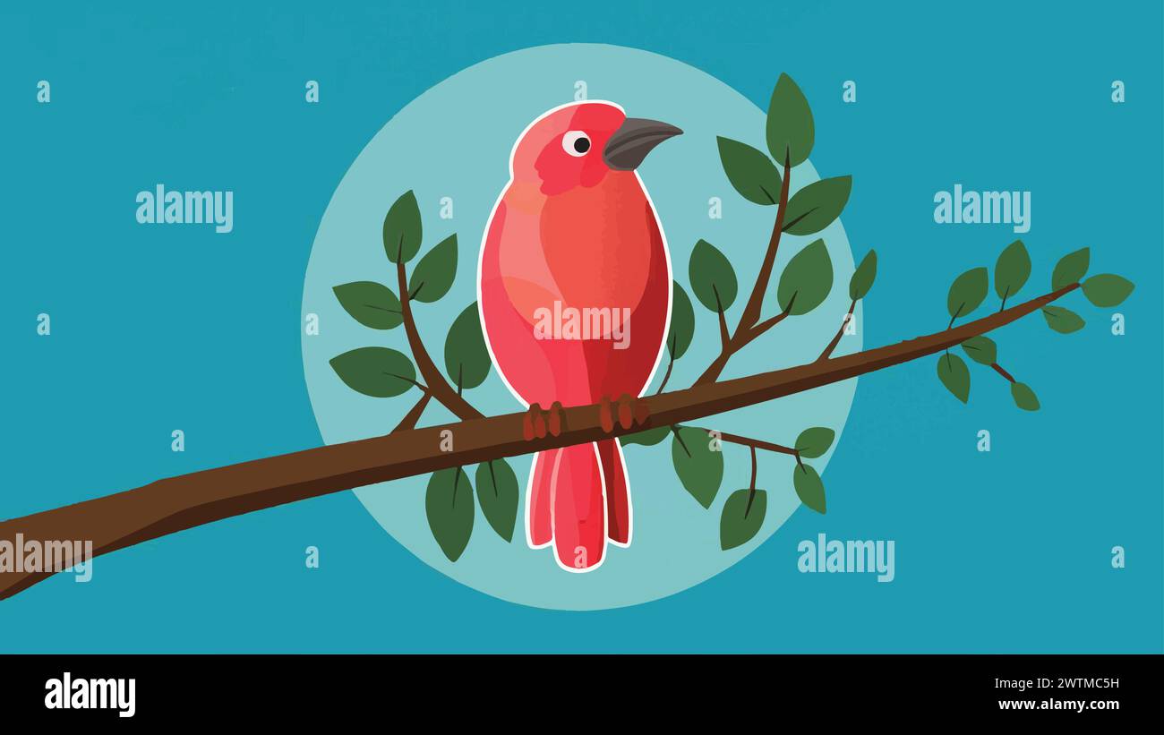 Vector bird illustration in Stock Vector Images - Alamy