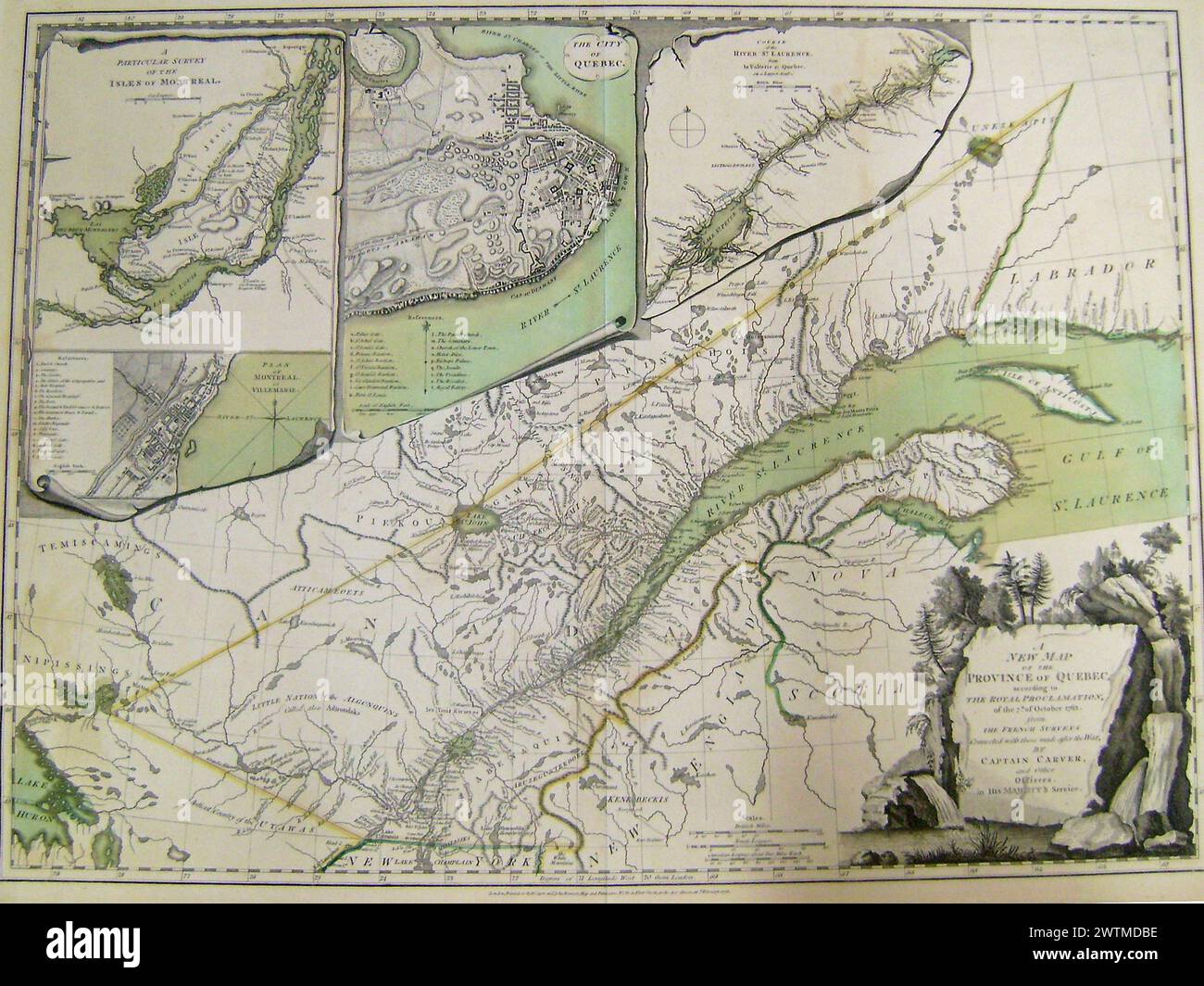 Map - A New Map of the Province of Quebec, according to the Royal ...