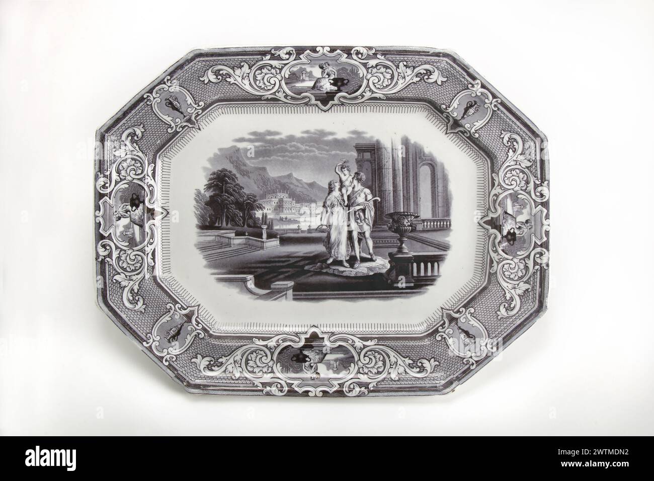 Serving plate - Joseph Clementson, 1839-1864 Joseph Clementson, 1839 ...