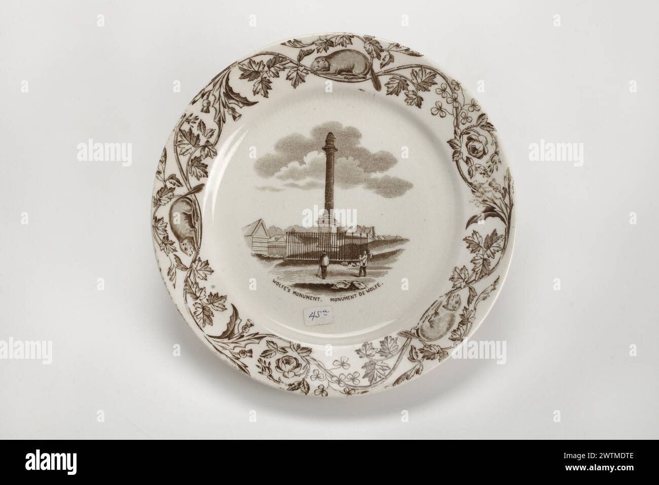 Dessert plate - Wolfe's Monument. Monument de Wolfe, Quebec Views D ...