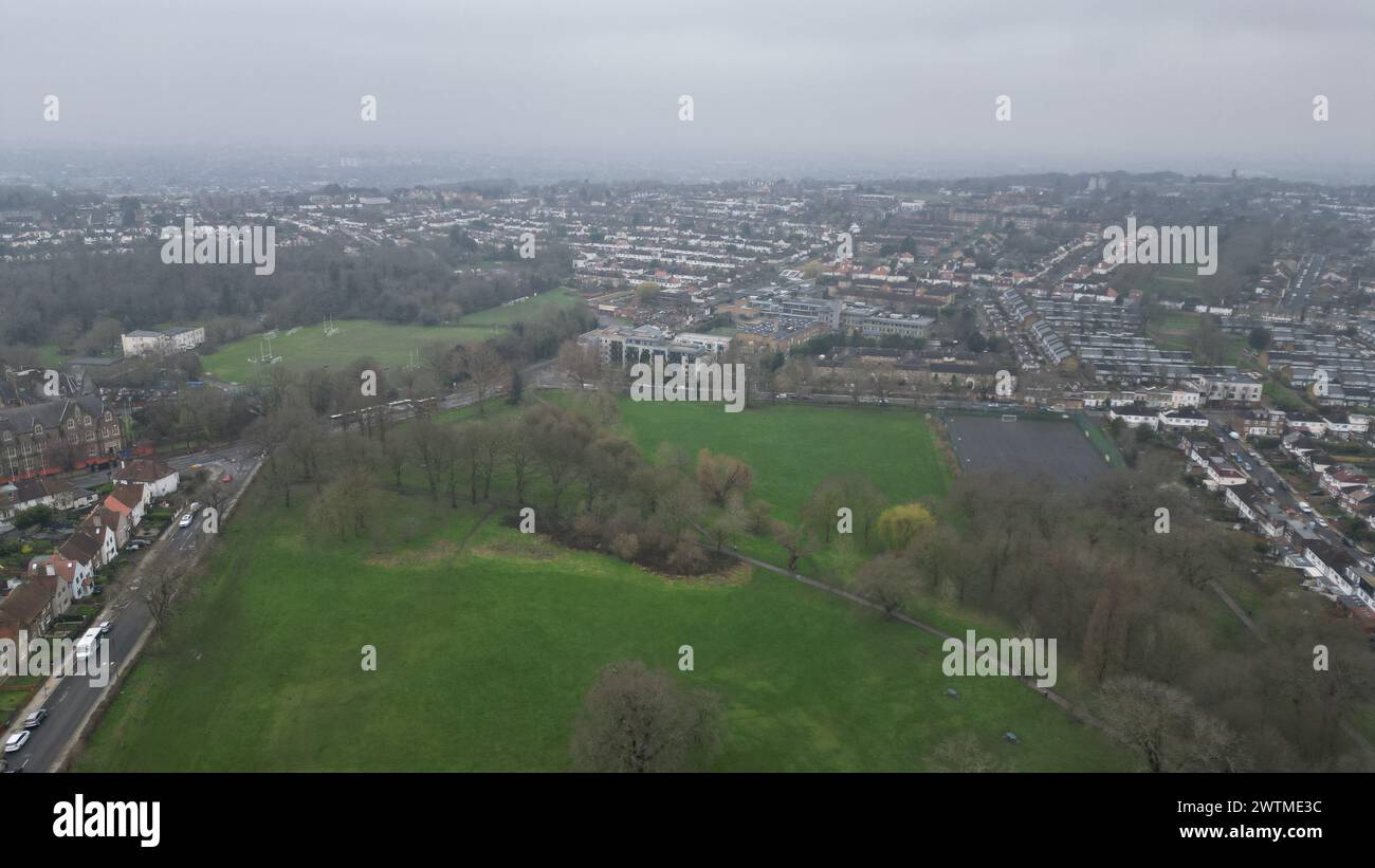 Aerial views across london from Dulwich area Stock Photo - Alamy