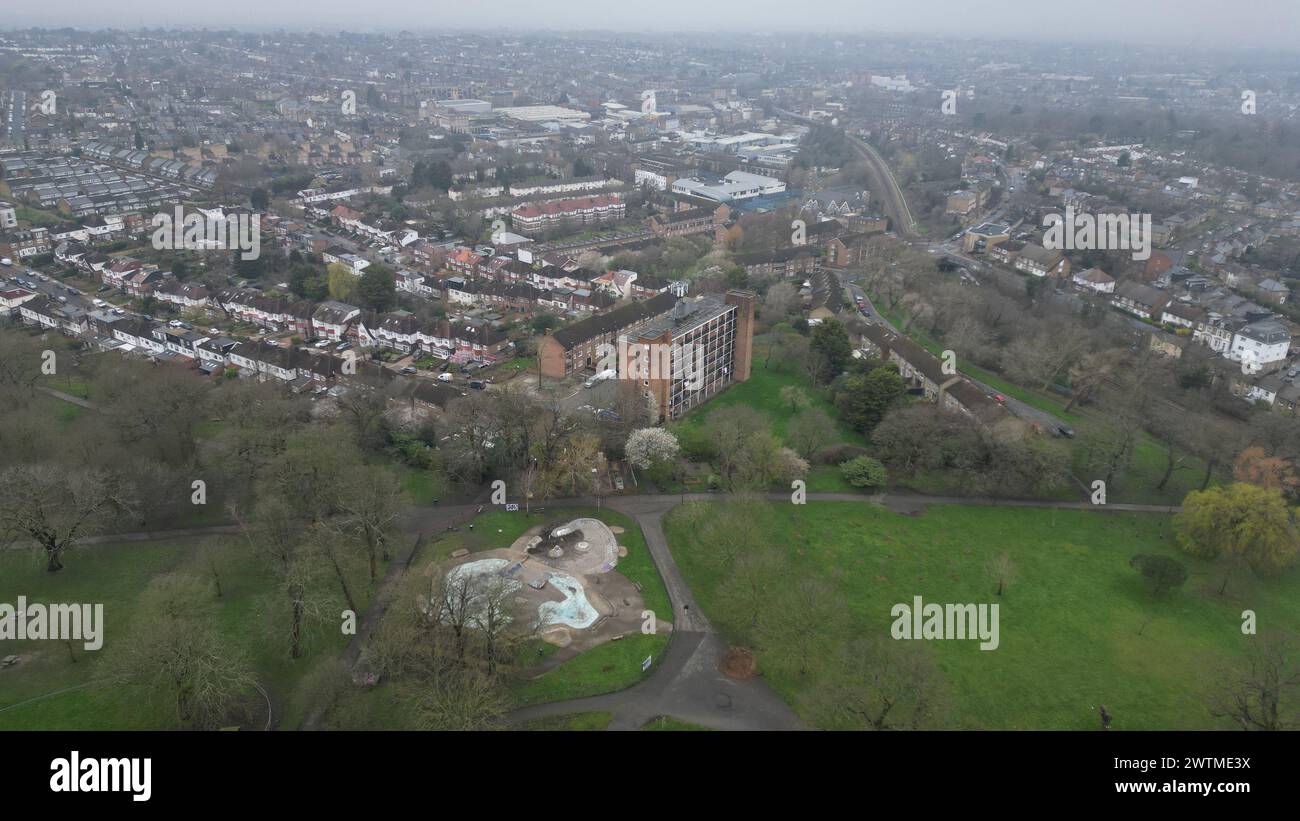 Aerial views across london from Dulwich area Stock Photo - Alamy