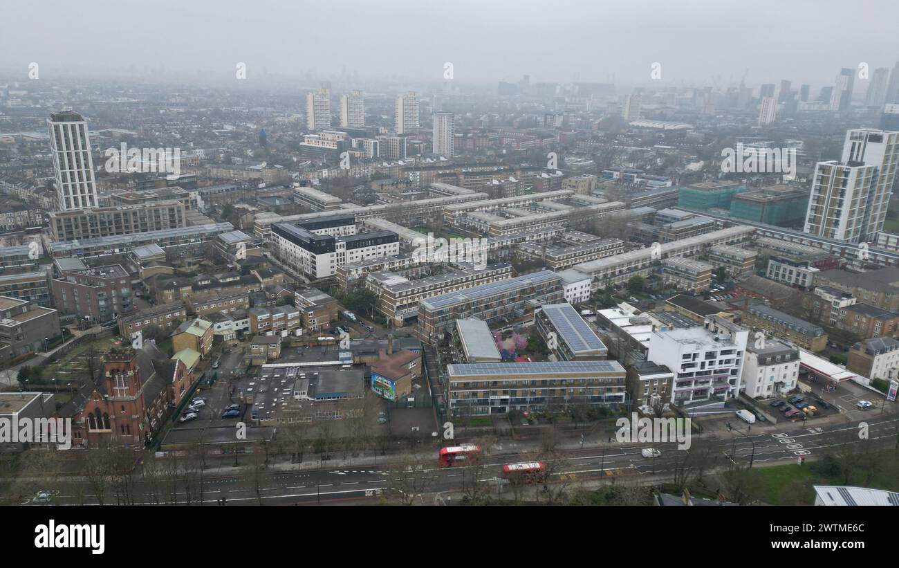 Aerial views across london from Dulwich area Stock Photo - Alamy