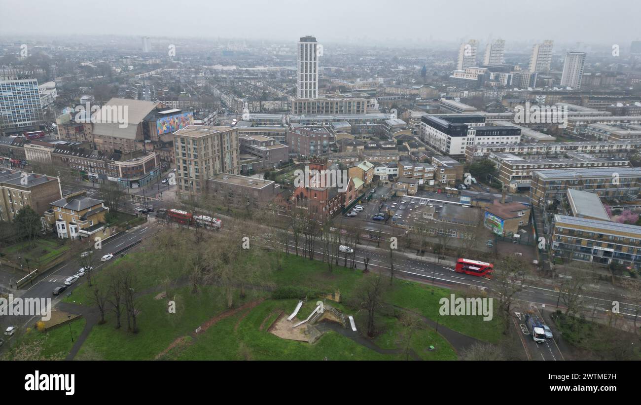 Aerial views across london from Dulwich area Stock Photo - Alamy