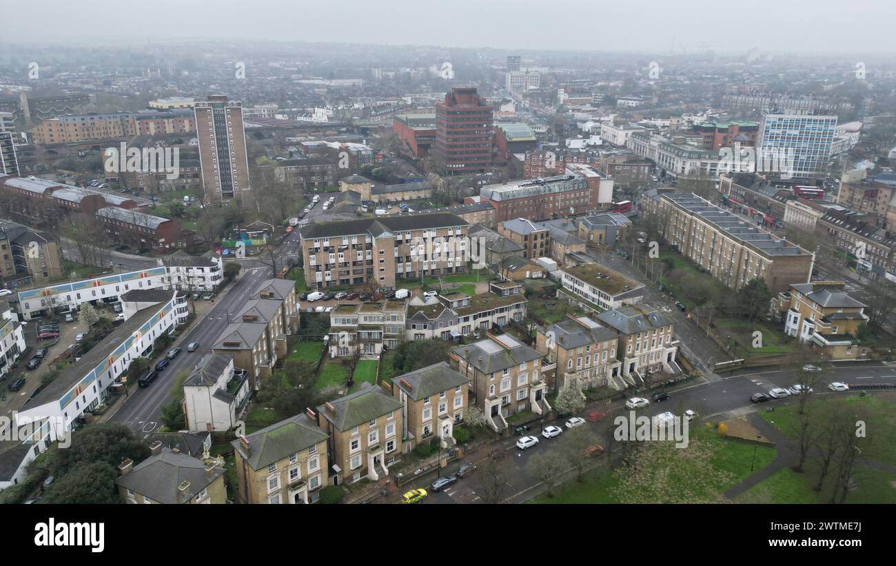 Aerial views across london from Dulwich area Stock Photo - Alamy