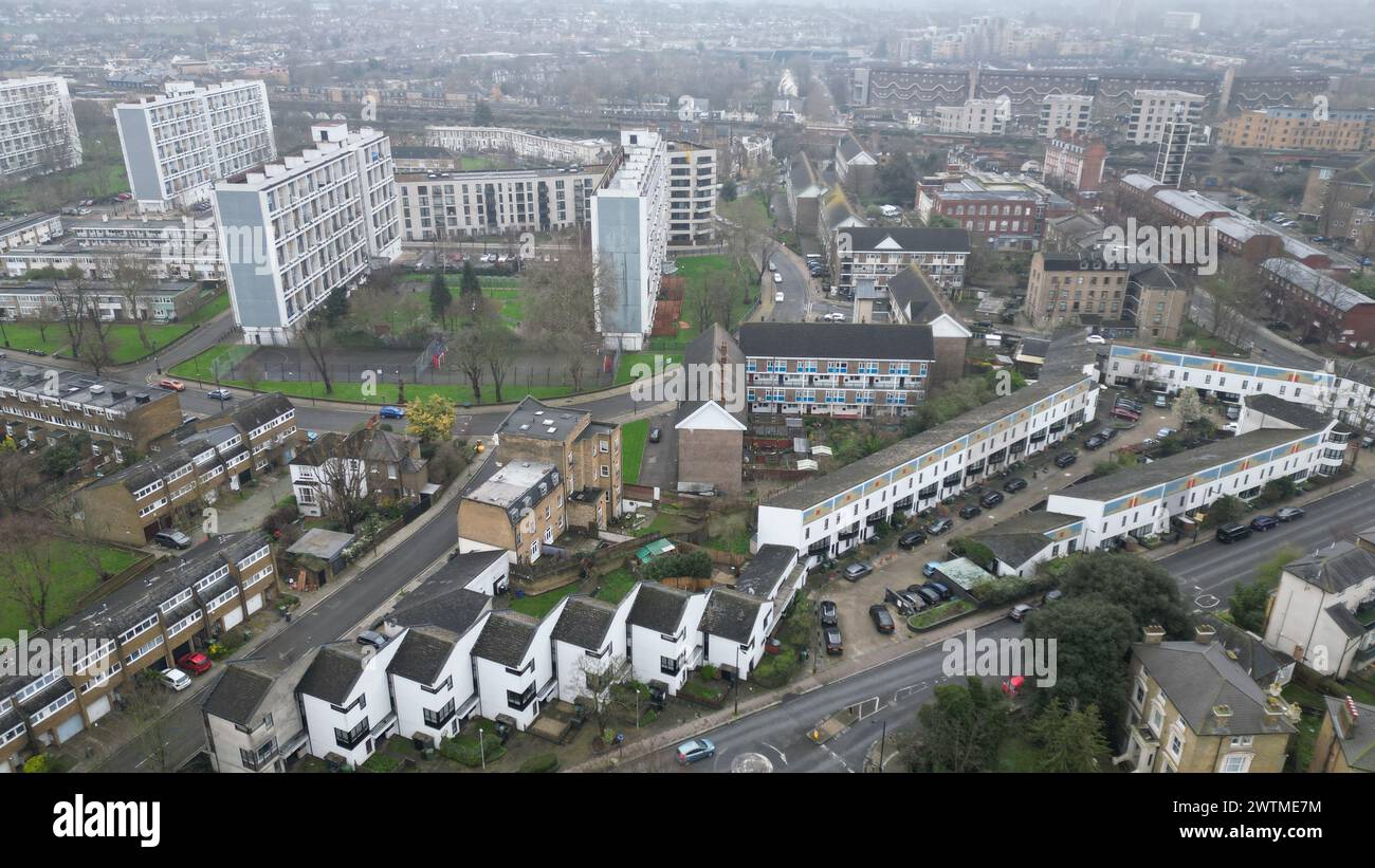 Aerial views across london from Dulwich area Stock Photo - Alamy