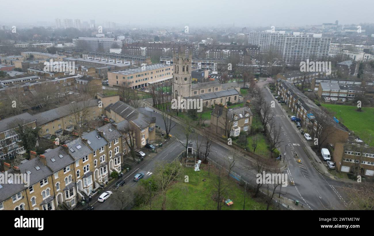 Aerial views across london from Dulwich area Stock Photo - Alamy