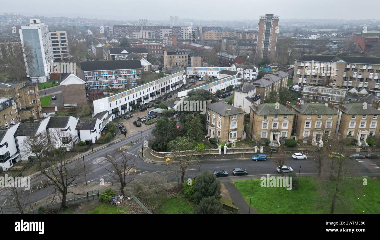 Aerial views across london from Dulwich area Stock Photo - Alamy