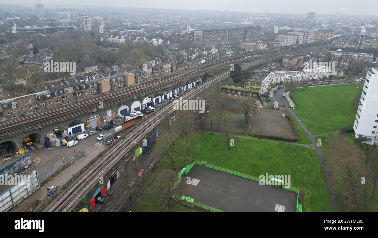 Aerial views across london from Dulwich area Stock Photo - Alamy