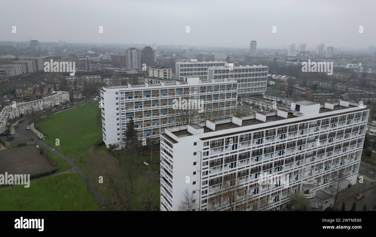 Aerial views across london from Dulwich area Stock Photo - Alamy