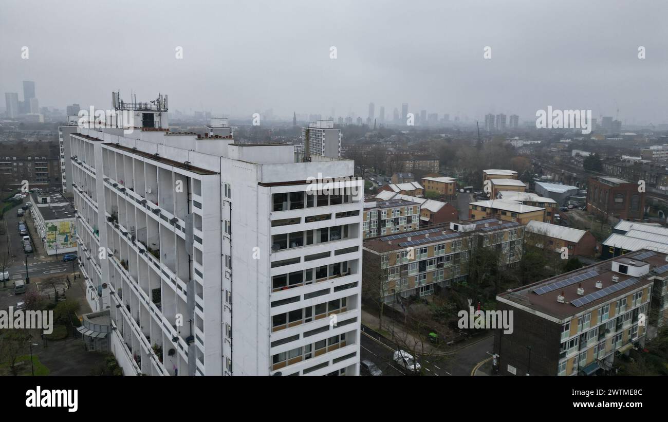 Aerial views across london from Dulwich area Stock Photo - Alamy