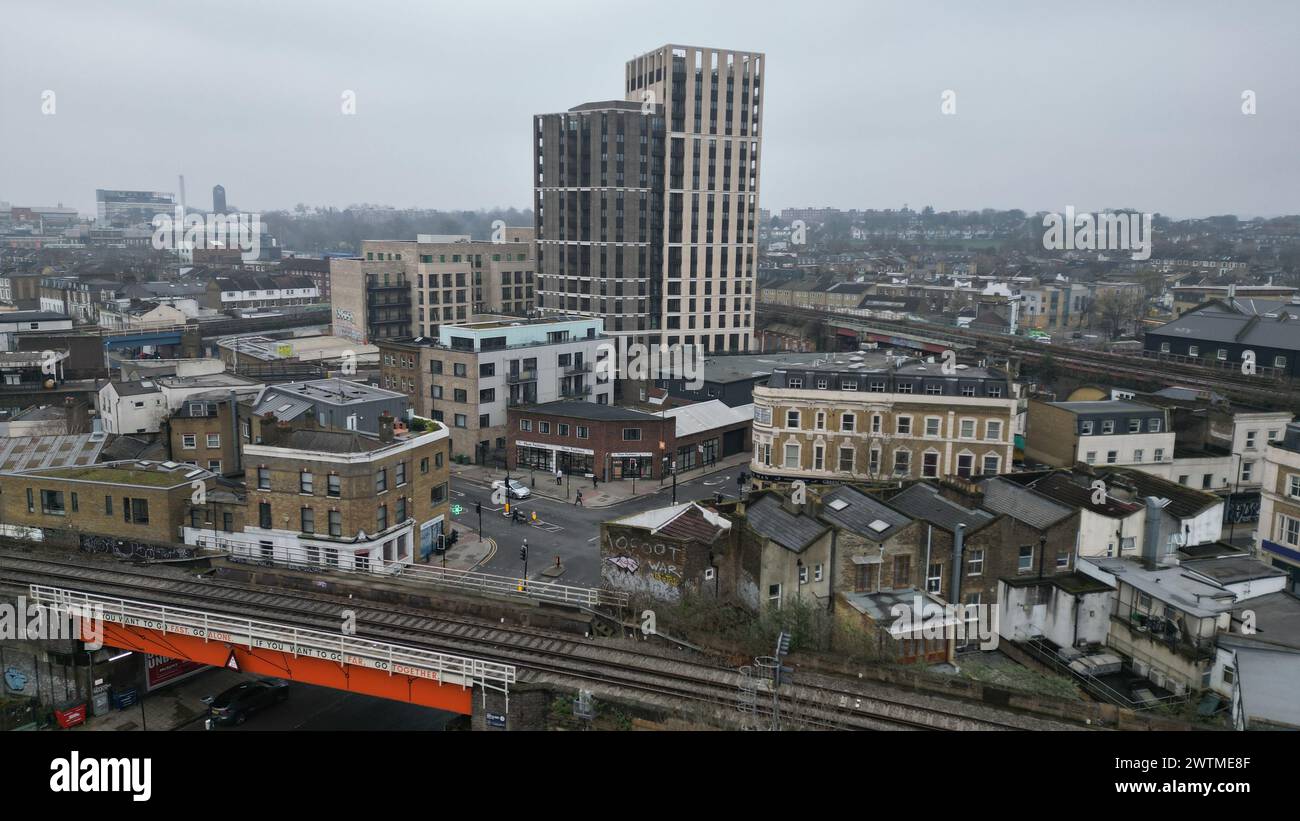 Aerial views across london from Dulwich area Stock Photo - Alamy