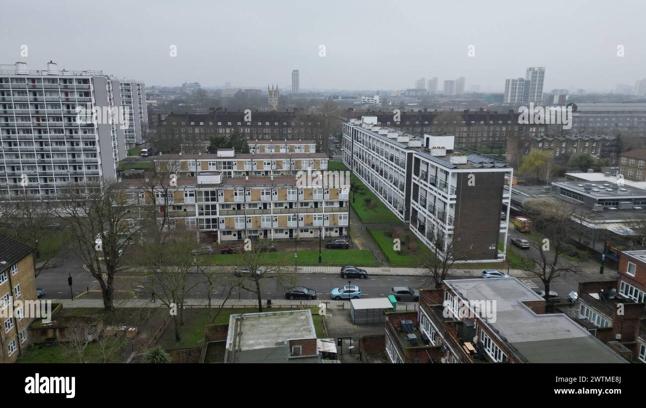 Aerial views across london from Dulwich area Stock Photo - Alamy