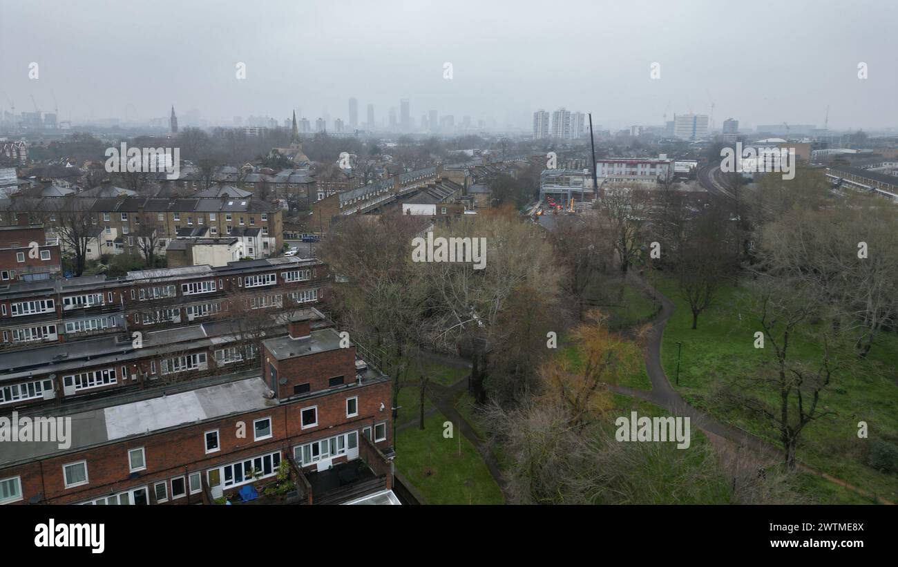 Aerial views across london from Dulwich area Stock Photo - Alamy