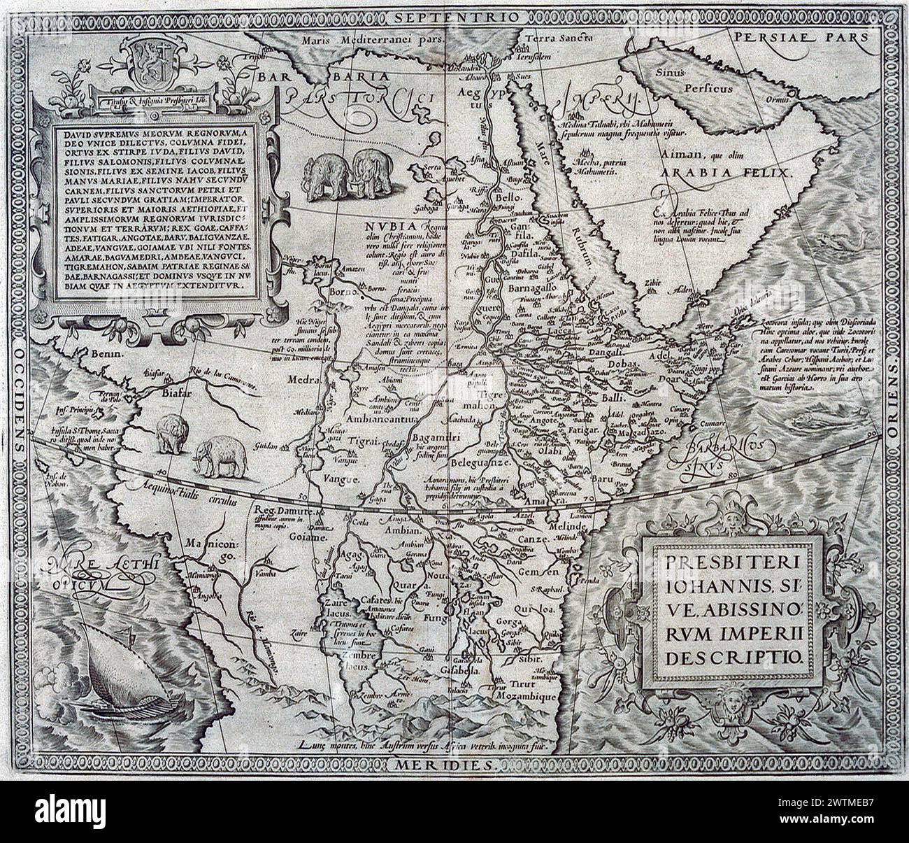 Abraham ortelius , 1598 map hi-res stock photography and images - Alamy