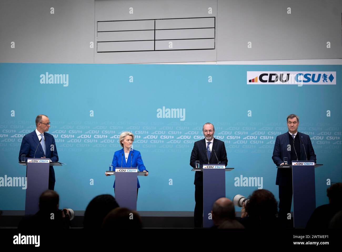 Wahlprogramm Europawahl Von Der Leyen DEU, Deutschland, Germany, Berlin ...