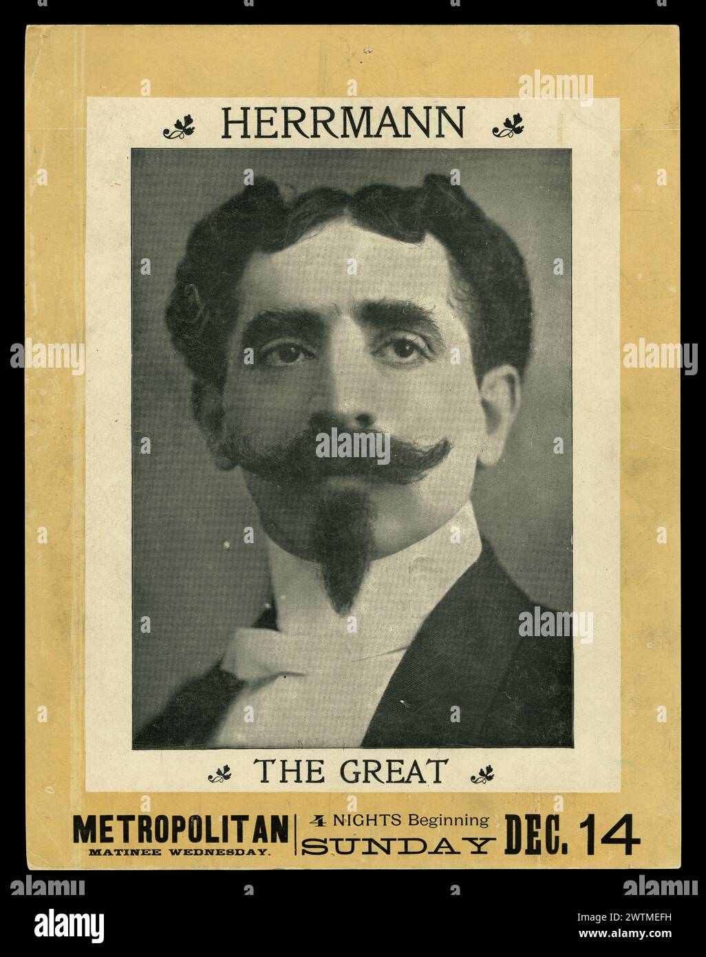 Magic poster - Herrmann the Great Stock Photo - Alamy
