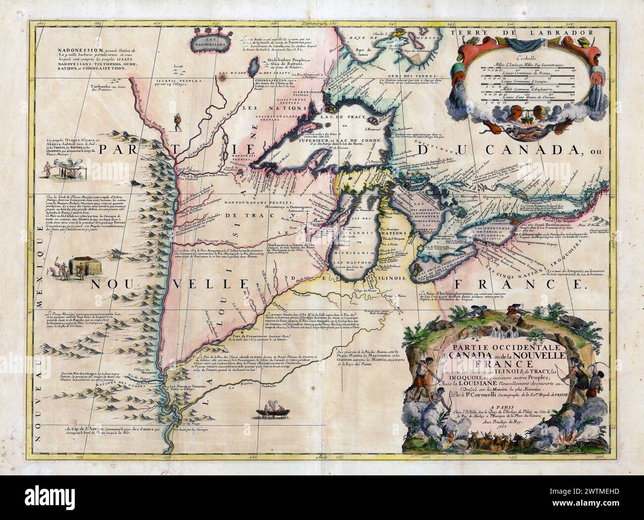 Map of iroquois hi-res stock photography and images - Alamy