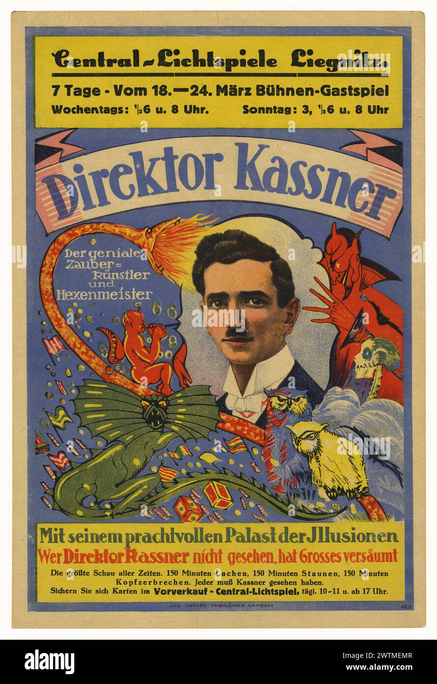 Magic poster - Direktor Kassner Stock Photo - Alamy