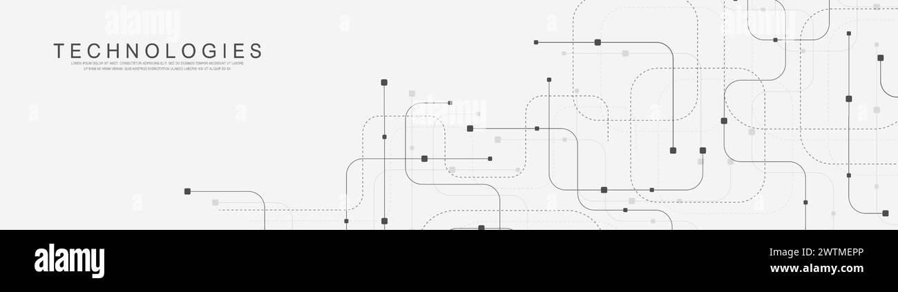 Abstract background with technology circuit board texture. Modern ...