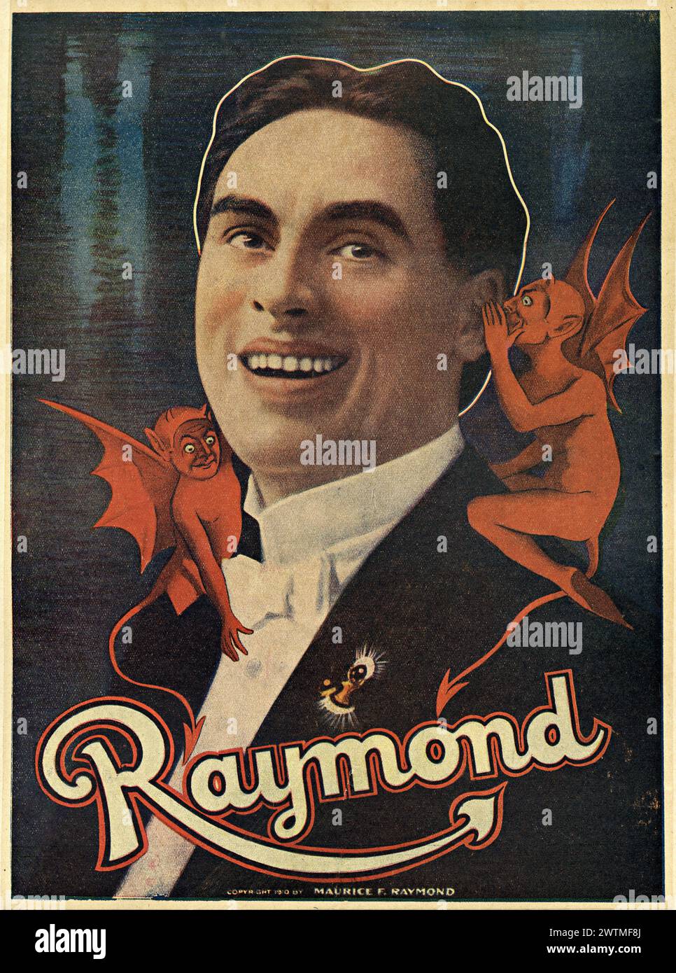 Magic poster - The Great Raymond Stock Photo - Alamy