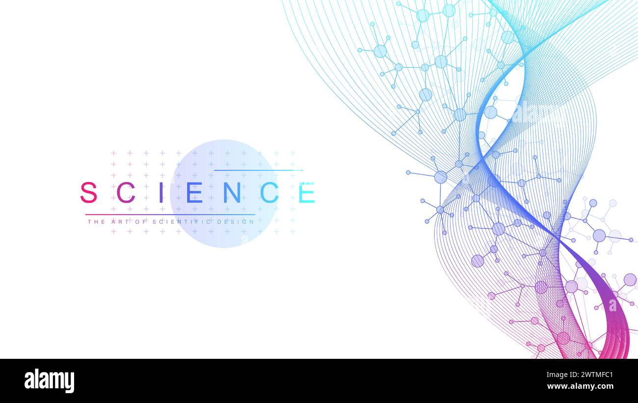 DNA Abstract Background with Deoxyribonucleic Acid Structure and Cell ...