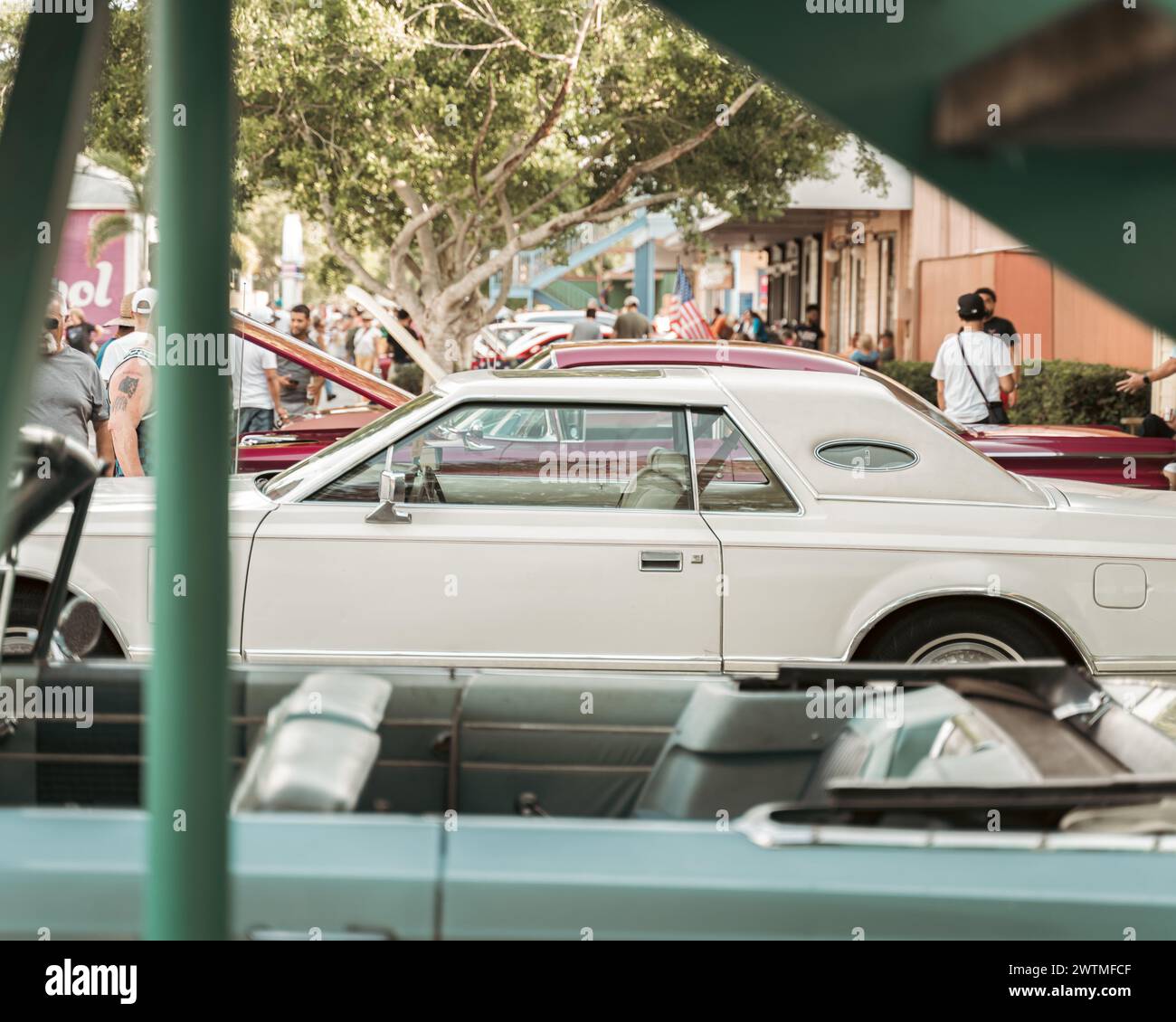 Orlando, Old Town Square, Classic Muscle cars Stock Photo - Alamy