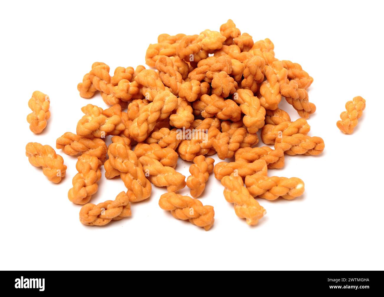 Chinese fried dough twist on white background Stock Photo - Alamy