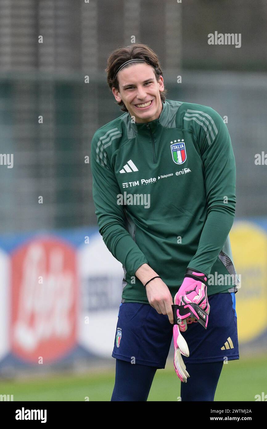 Roma, Italia. 18th Mar, 2024. Marco Carnesecchi During Italian national ...