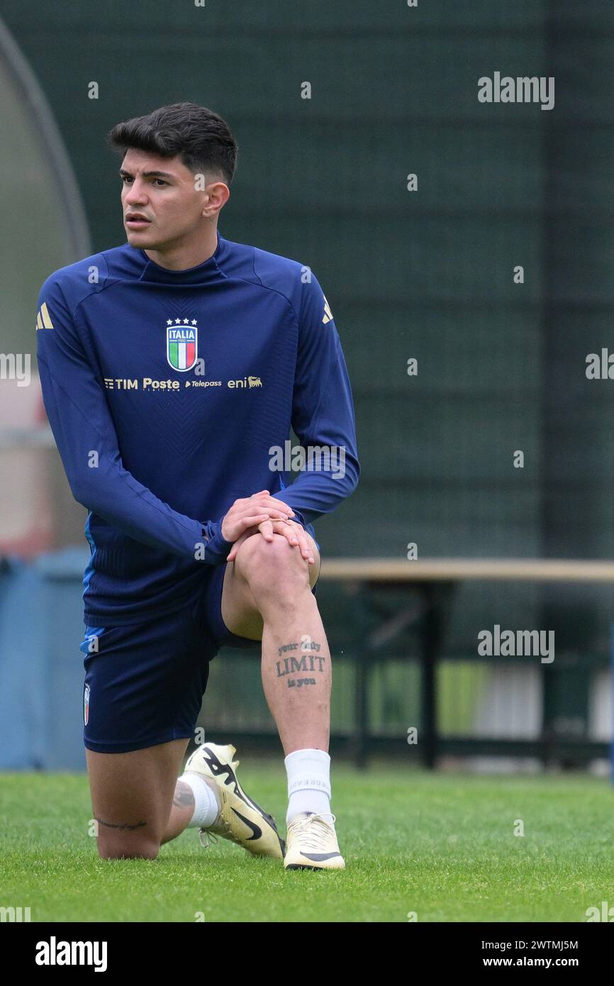 Roma, Italia. 18th Mar, 2024. Raul Bellanova During Italian national ...