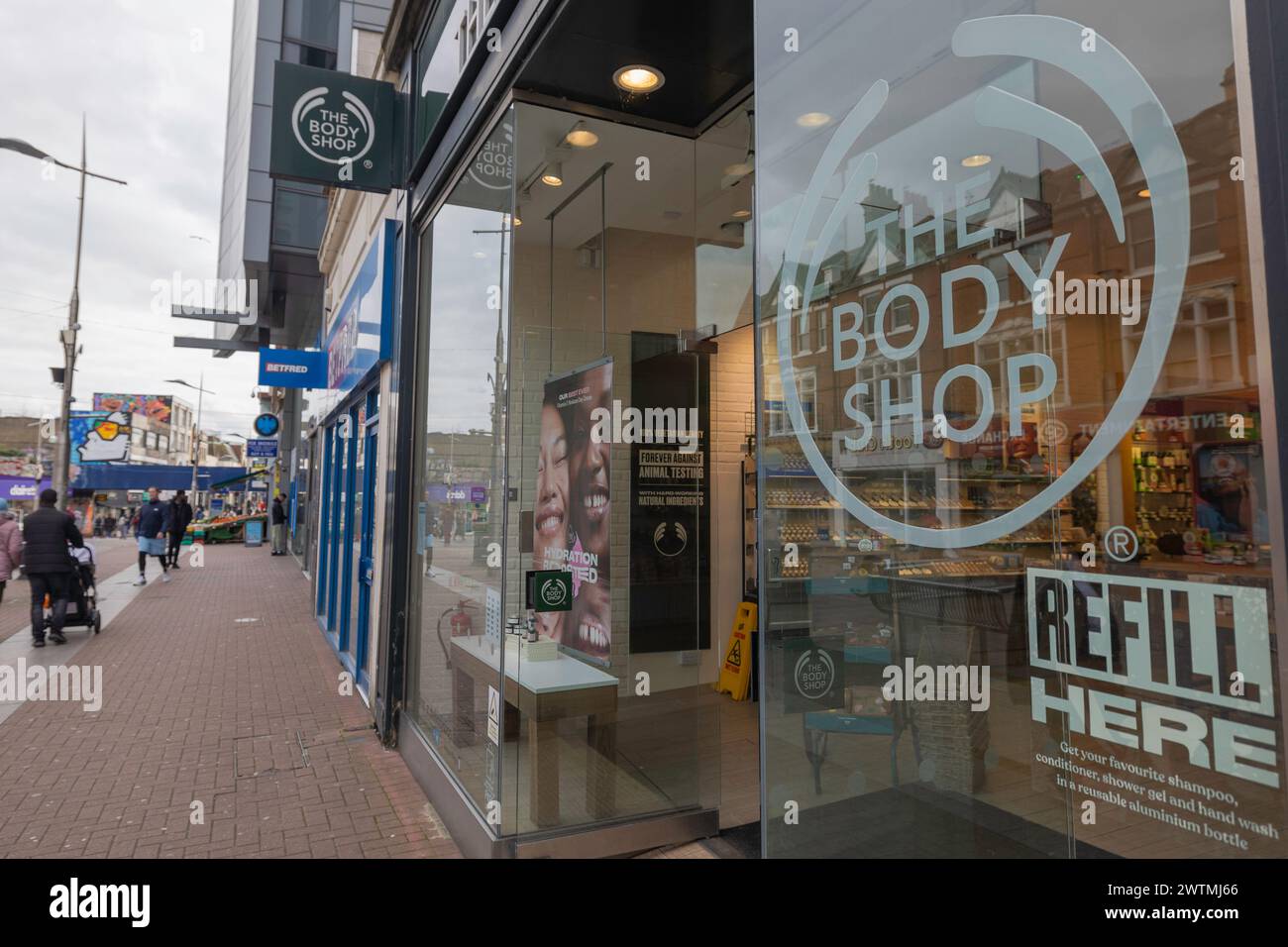 Southend on Sea, UK. 18th Mar, 2024. The Body Shop on High Street ...