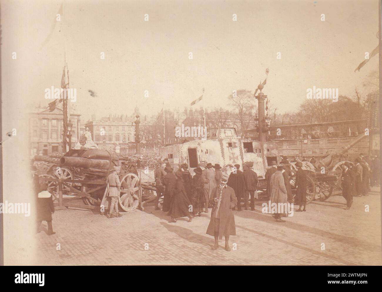 German A7V Elfriede tank on the Place de la Concorde in Paris in ...