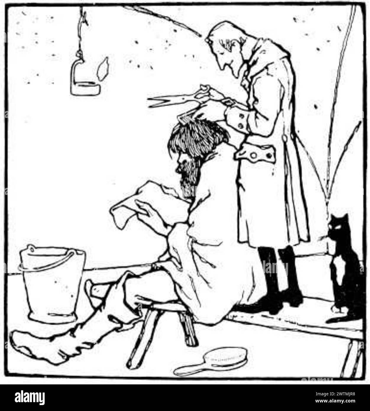 And the Devil cut his hair and nails, and washed the tears from his ...