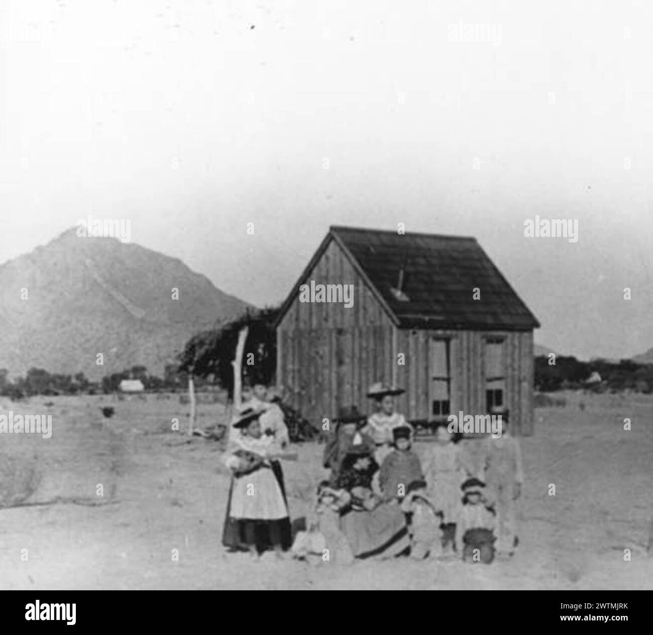 First schoolhouse in Scottsdale Stock Photo - Alamy