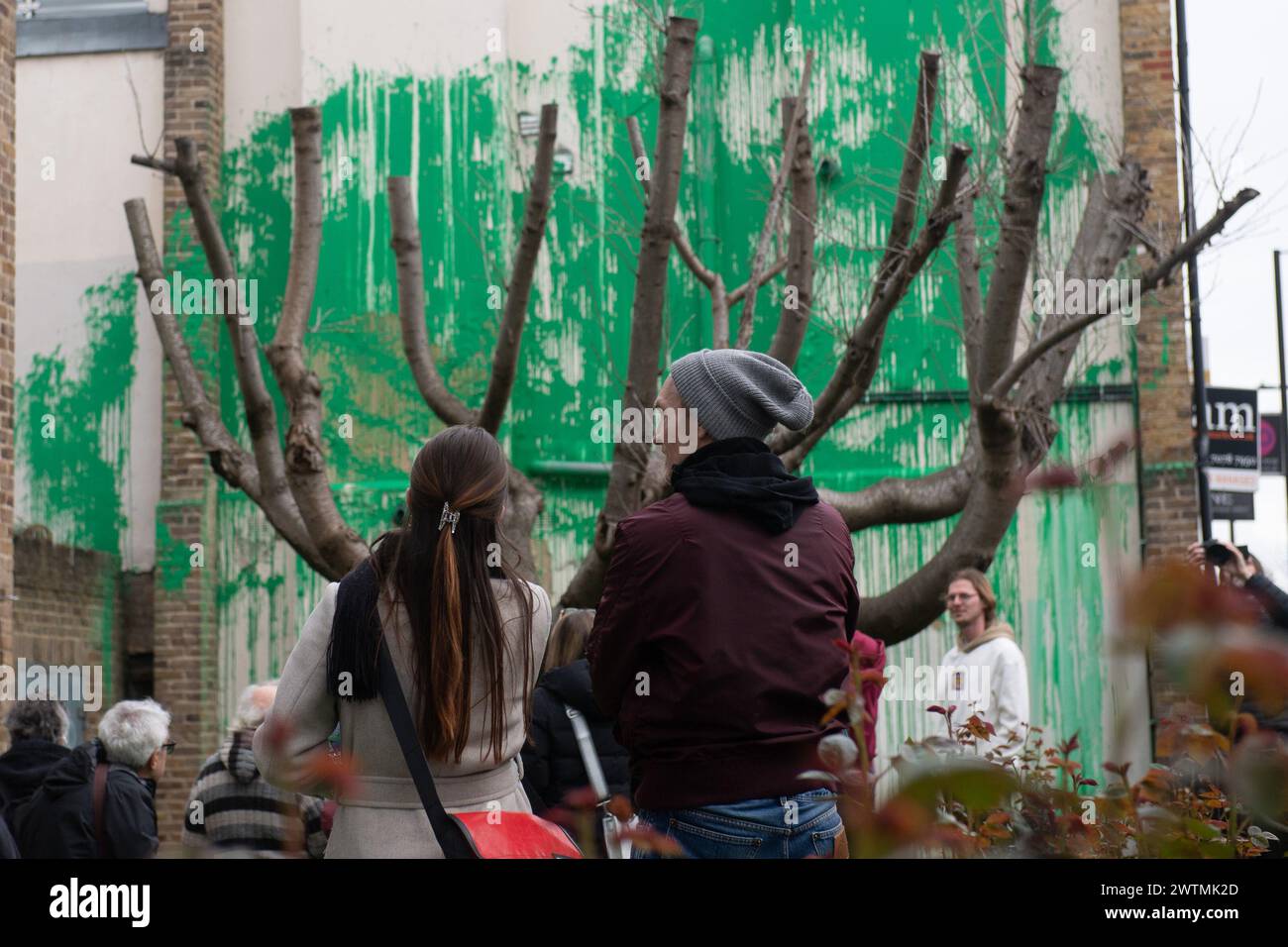 Banksy tree mural hi-res stock photography and images - Alamy