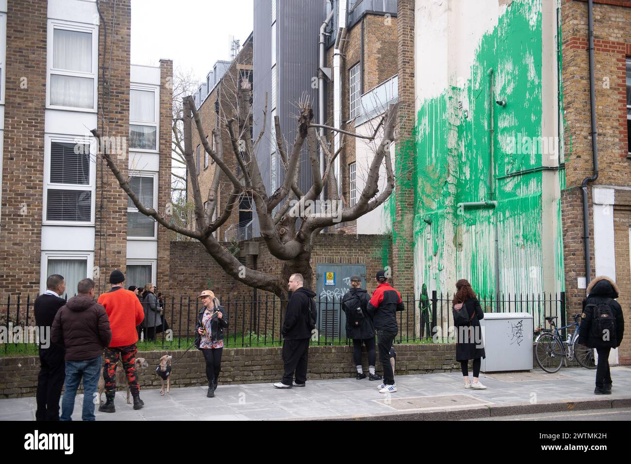 Banksy tree mural hi-res stock photography and images - Alamy