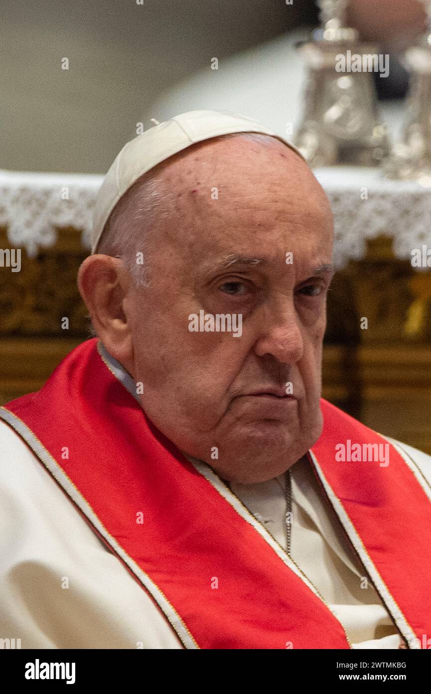 Vatican, Vatican. 18th Mar, 2024. Italy, Rome, Vatican, 2024/3/18.Pope ...