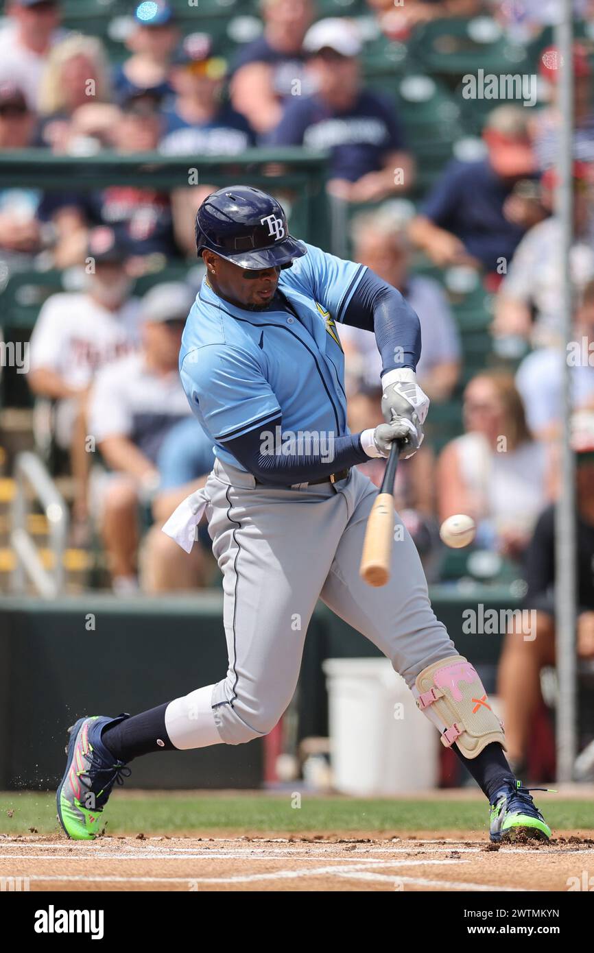 Fort Myers, FL: Tampa Bay Rays first baseman Yandy Diaz homers in the ...