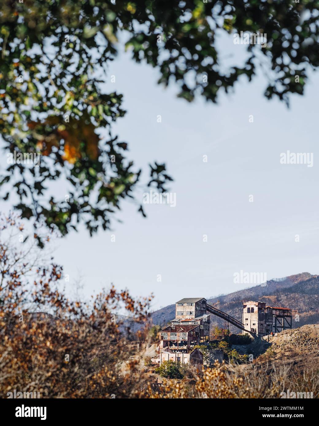 Abandoned zinc mines near to Kirki village North Evros Greece ...