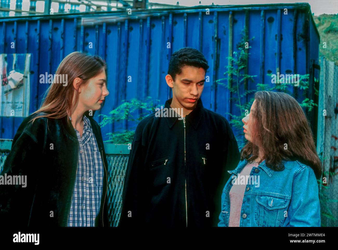 Paris, France, Group of Diverse French Teens Talking on Street boys [DT ...