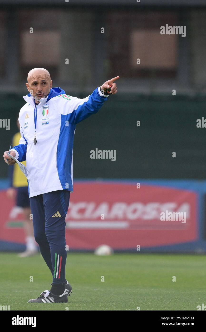 Roma, Italia. 18th Mar, 2024. Luciano Spalletti During Italian national ...
