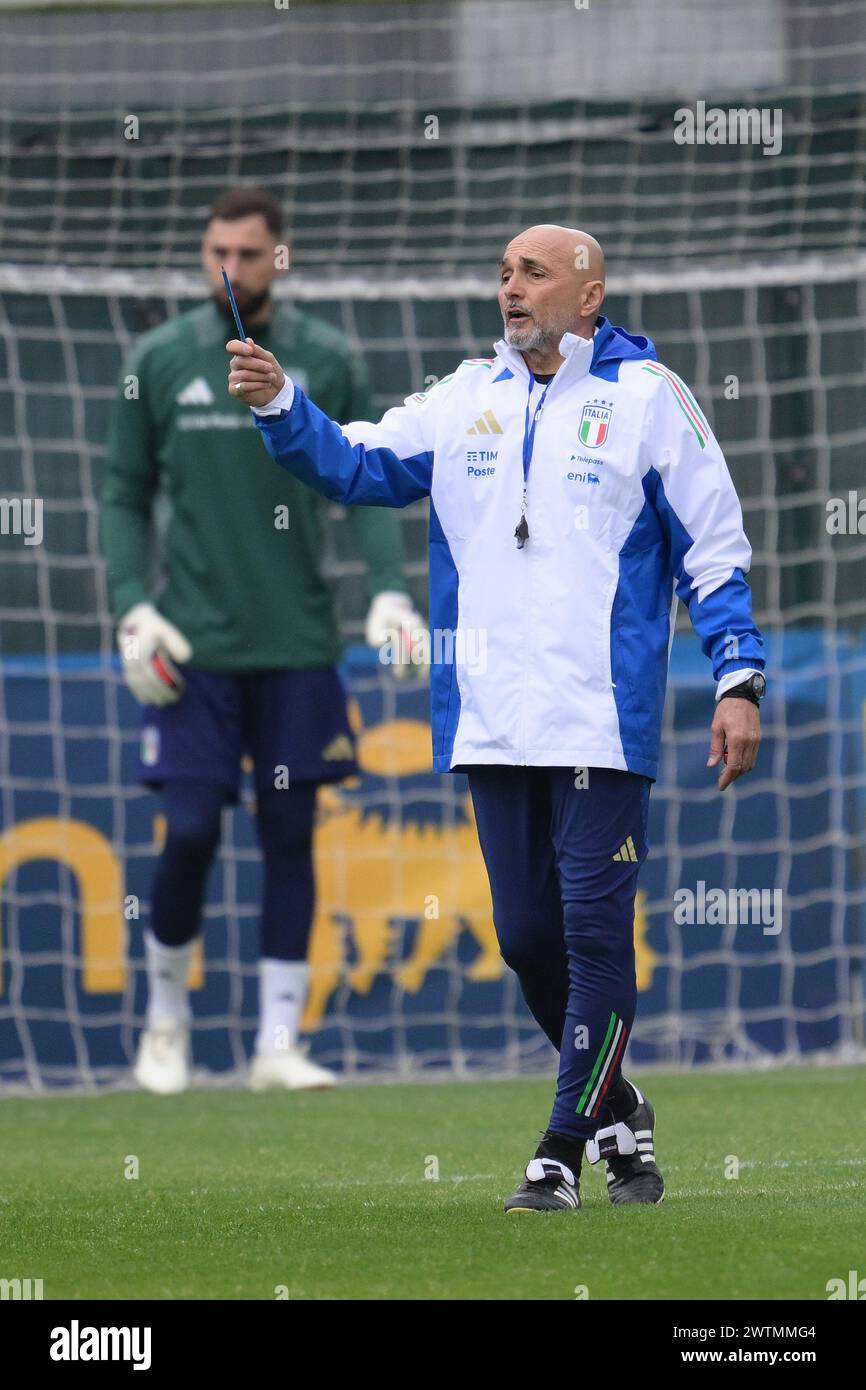 Roma, Italia. 18th Mar, 2024. Luciano Spalletti During Italian national ...