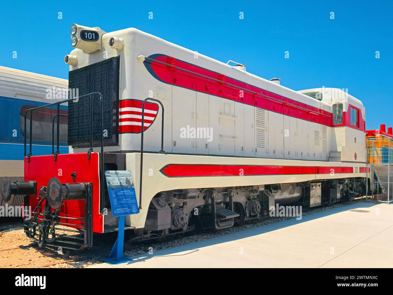 Haifa, Israel - 10 May, 2023: Diesel-electric locomotive 101, The ...
