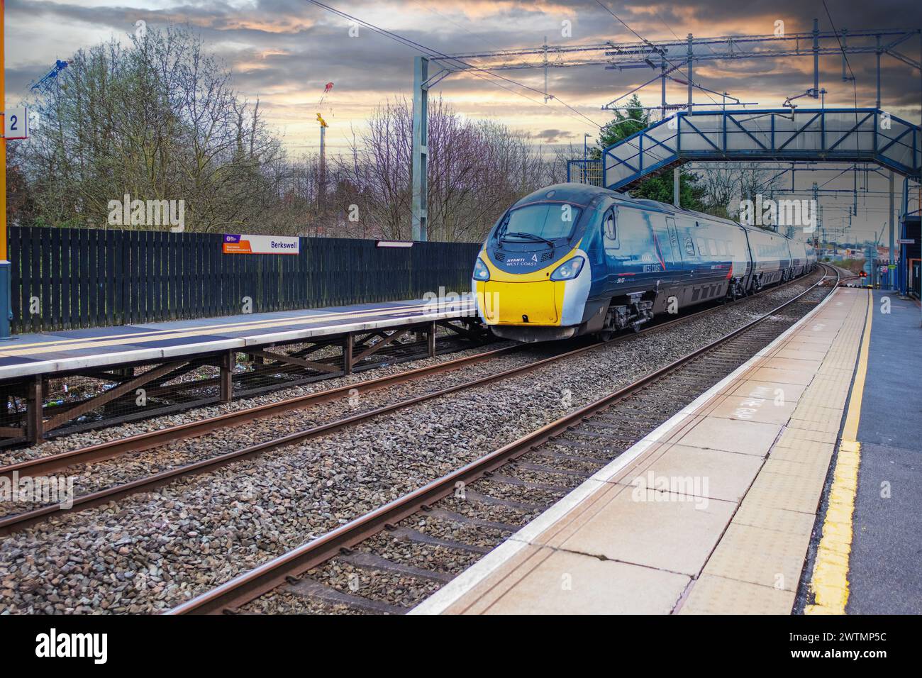 Electric powered passenger commuter train. West Midlands England UK ...